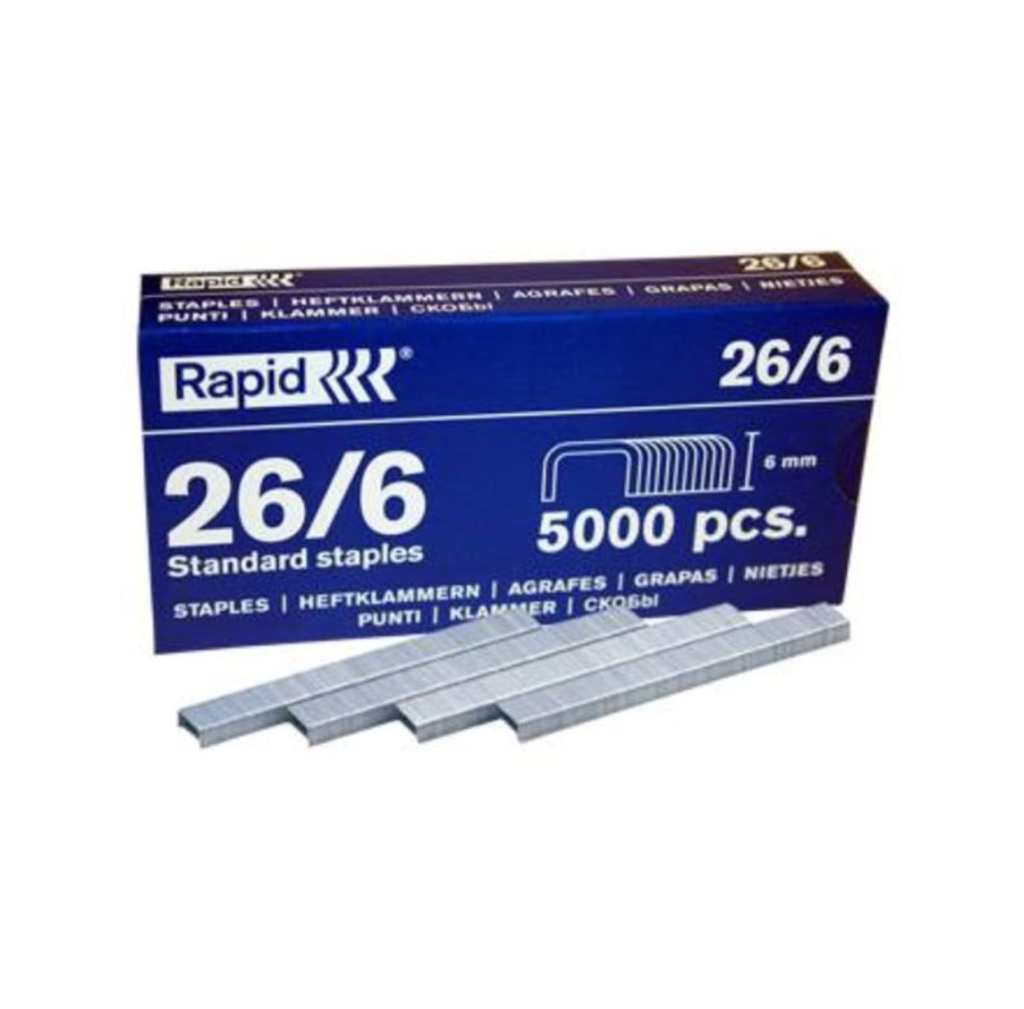 COD. 2783.000 - GRAPAS 26/6 X 5000 UND RAPID - CIMERTEC